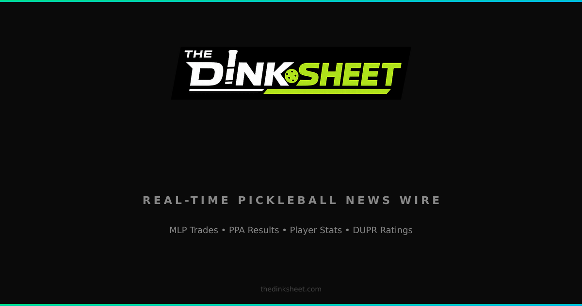 Power Rankings — Top Pickleball Players by ELO | The Dink Sheet